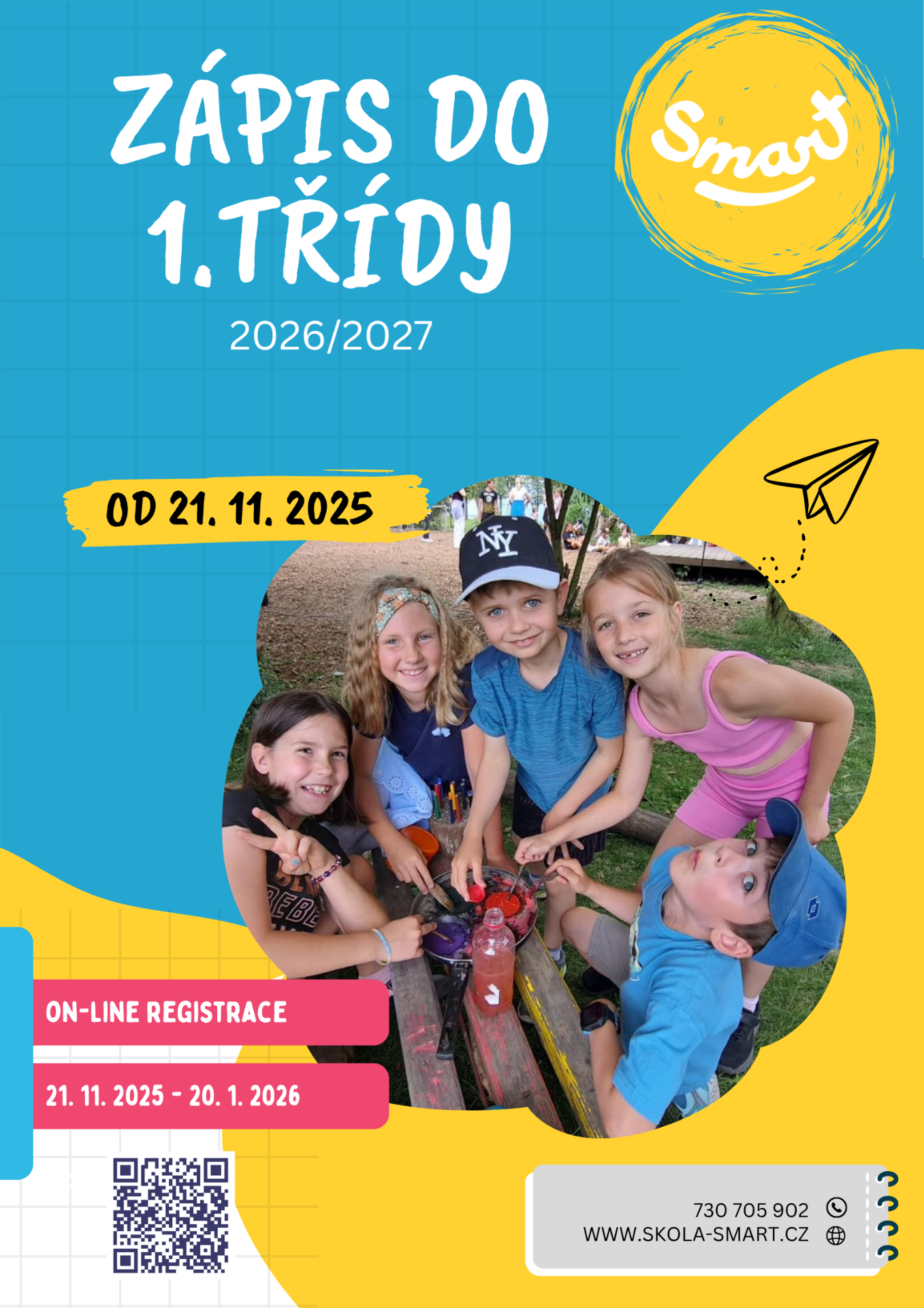 Zápis do 1. třídy pro školní rok 2026/2027 :: Základní škola SMART